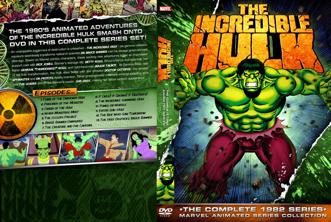 Incredible Hulk 1982 Cartoons All 13 Episodes - Etsy