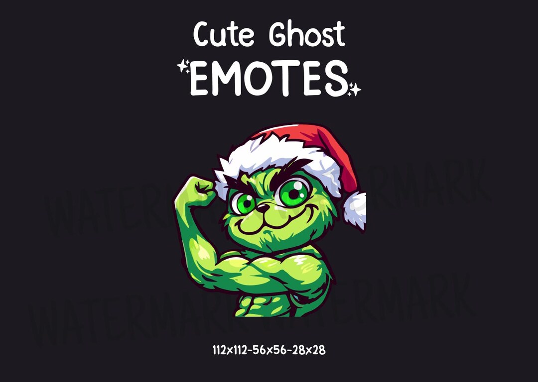 The Grinch Strong Emote for Twitch and Discord, Grinch Emotes,christmas ...