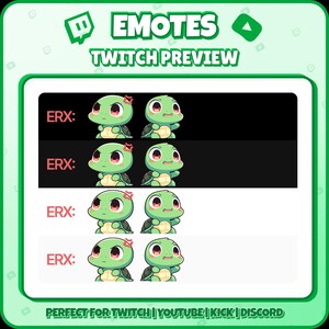 Cute Turtle 6 Emotes for Twitch and Discord, Turtle Emote, Cute Turtle ...