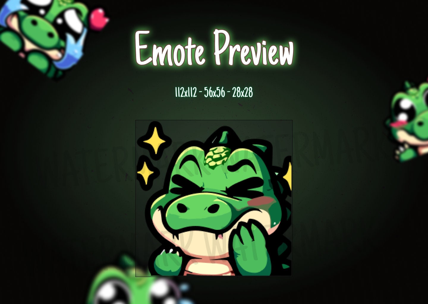 8x Twitch Emotes / Discord Emotes / Crocodile Emotes / Cute Crocodile ...