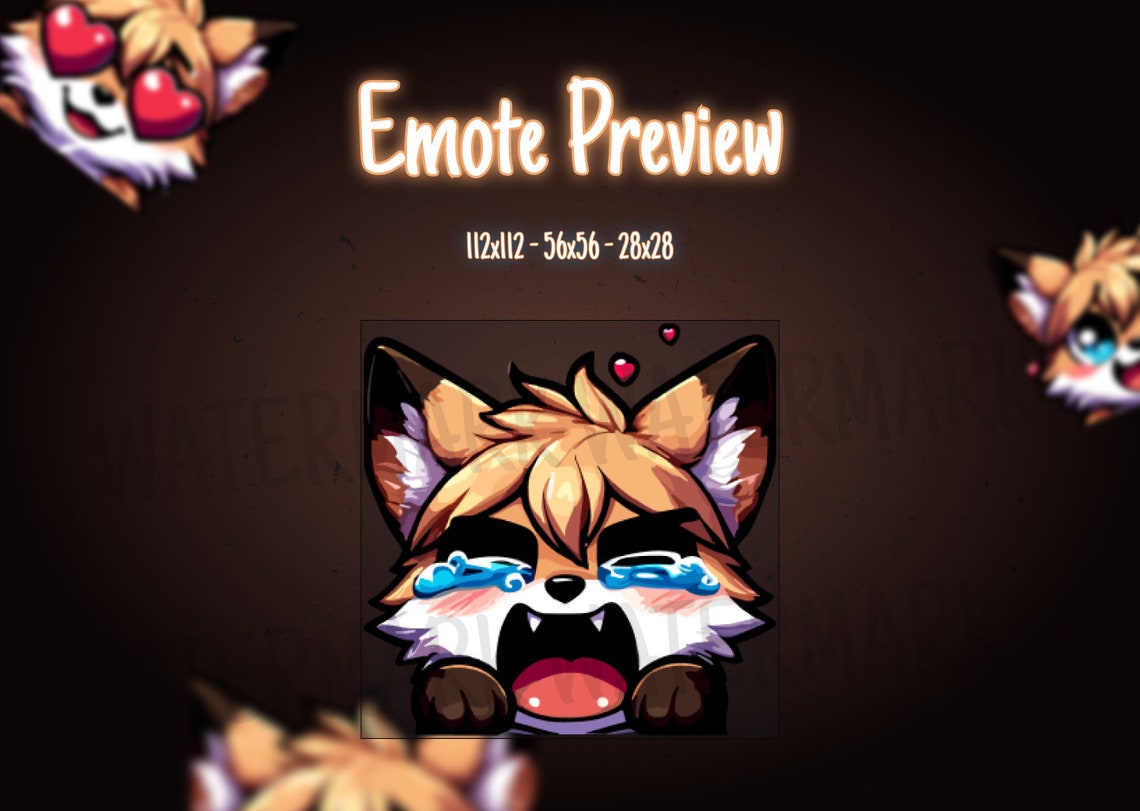 8x Twitch Emotes / Discord Emotes / Fox Emotes / Cute Fox Emotes ...