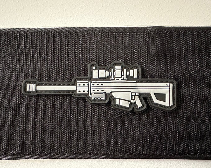 Mini Gun Series / .50cal Rifle / PVC Morale and Tactical Patch / Hook and Loop - Etsy