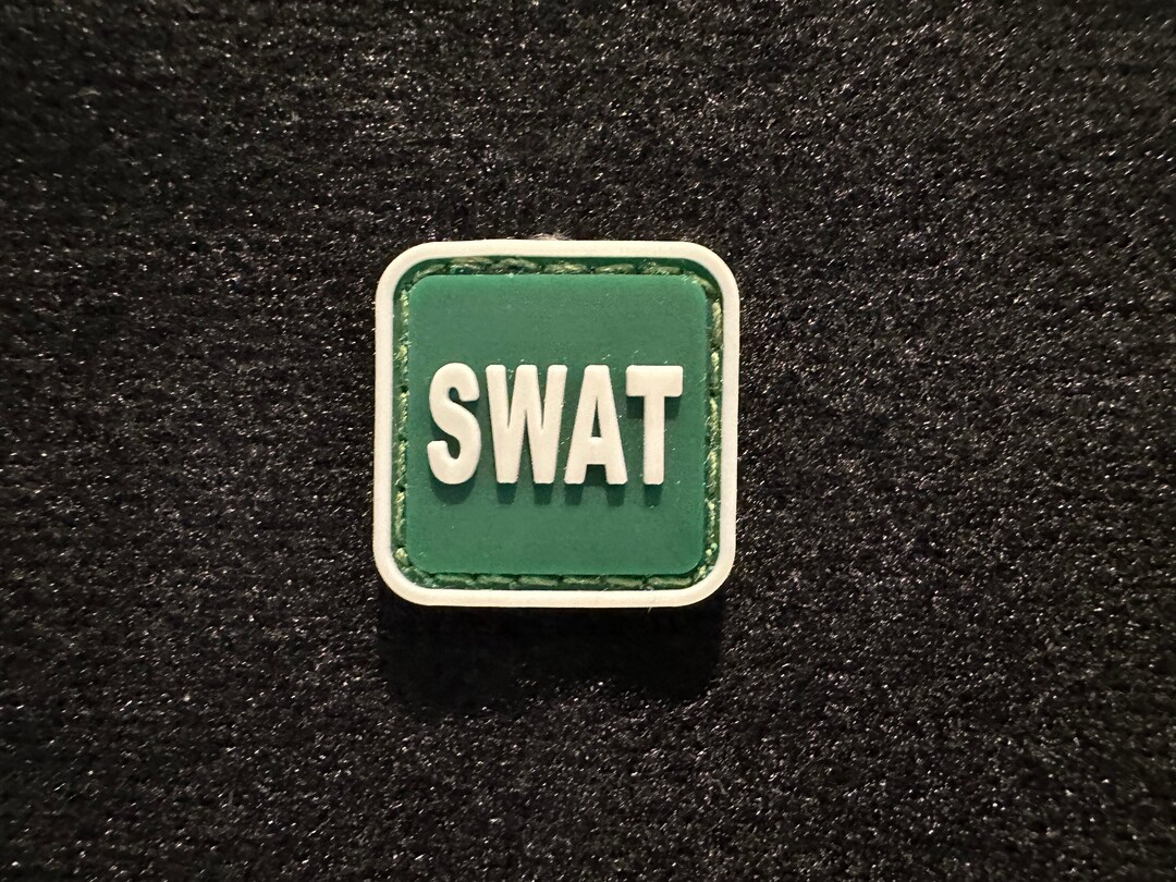 SWAT Green Color, PVC Morale and Tactical Patch, Hook and Loop - Etsy