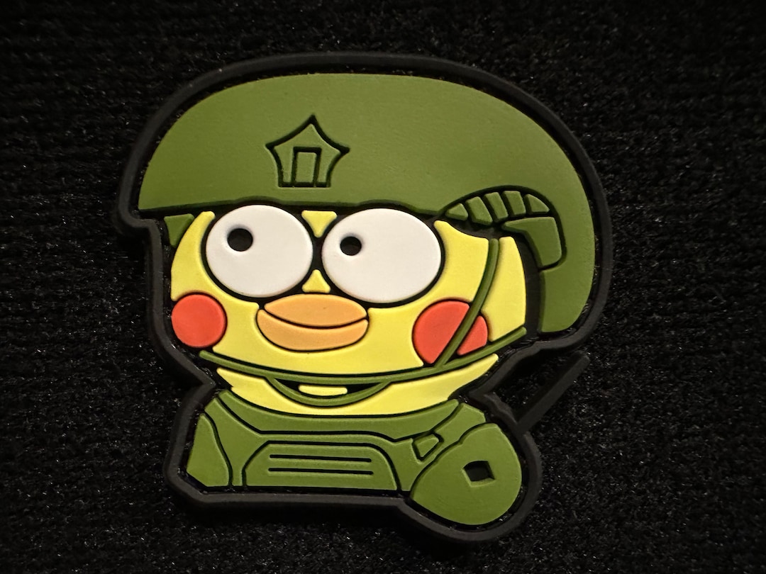 Tactical Duck, Soldier, PVC Morale and Tactical Patch, Hook and Loop A2 ...