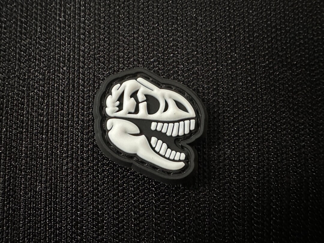 Dinosaur Skull, White Beast, PVC Morale and Tactical Patch, Hook and ...