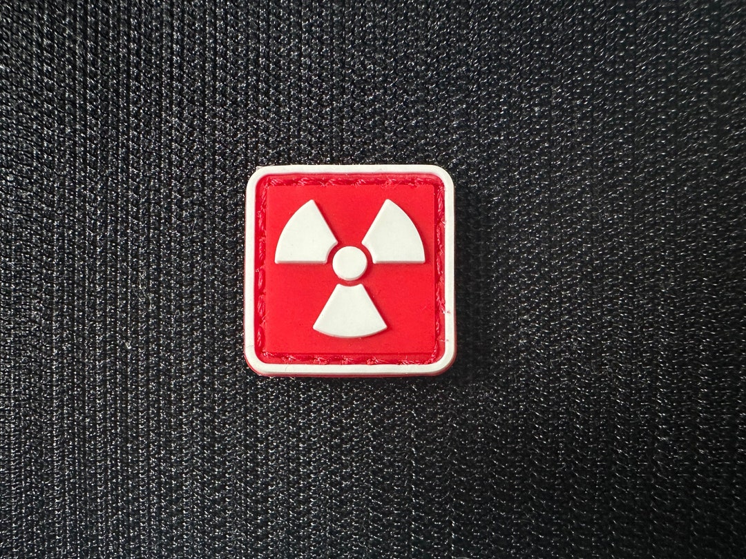 Radiation Sign / Danger Red Color, PVC Morale and Tactical Patch, Hook ...