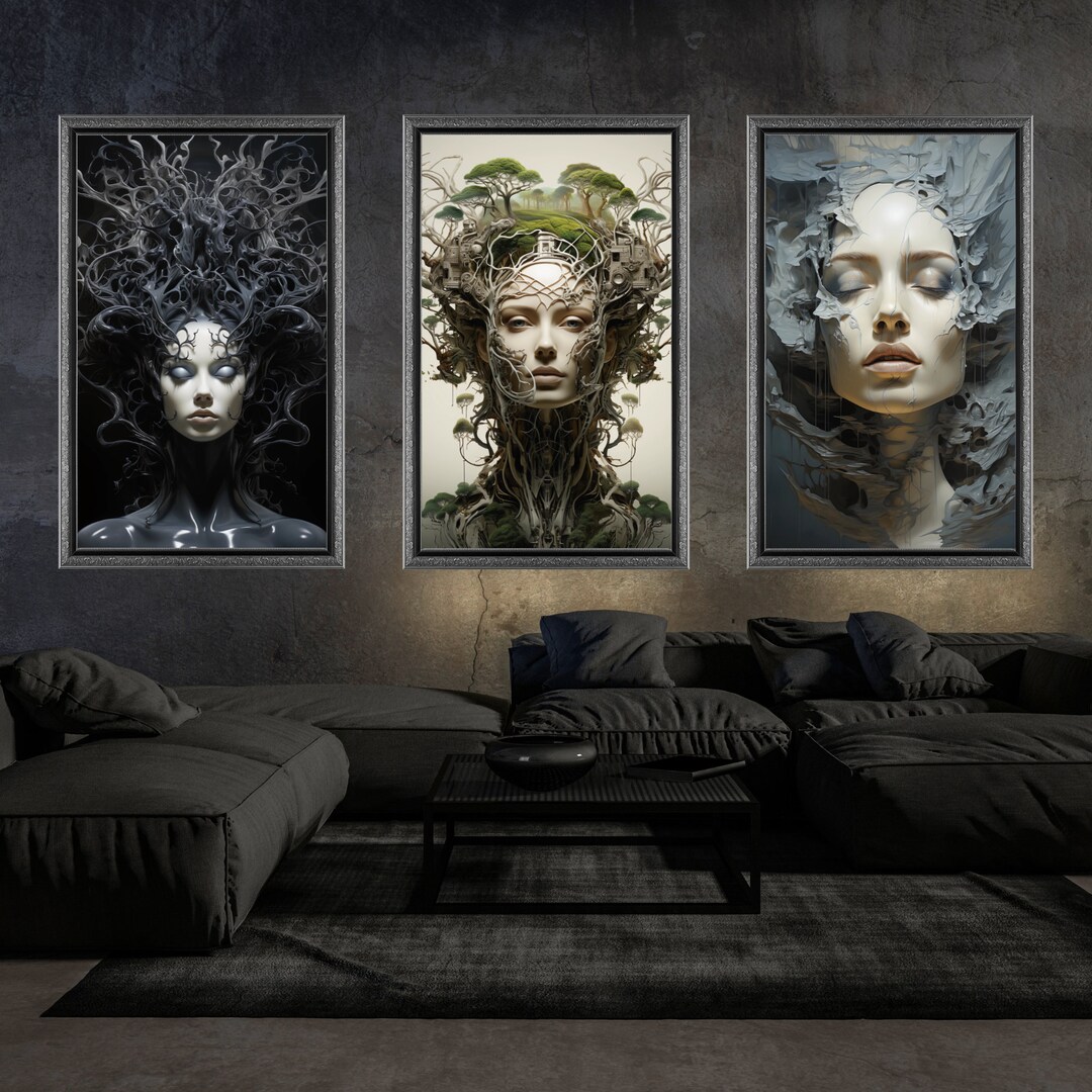 Wall Art Digital Prints for Modern Wall Decor 3 Pieces PNG - Etsy