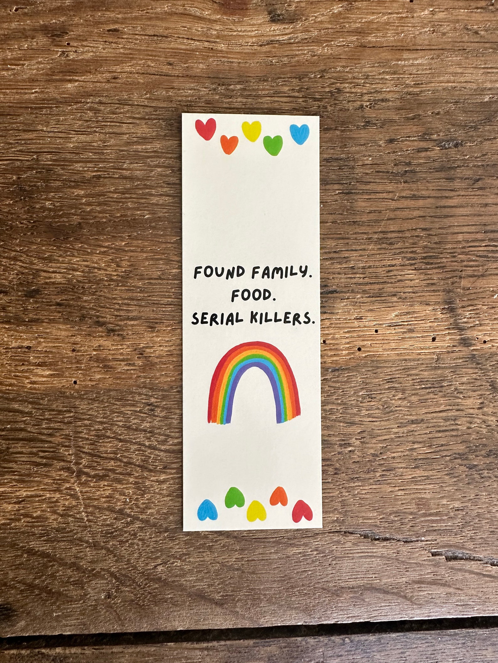 What Victoria Read - Found Family. Food. Serial Killers Bookmark ...