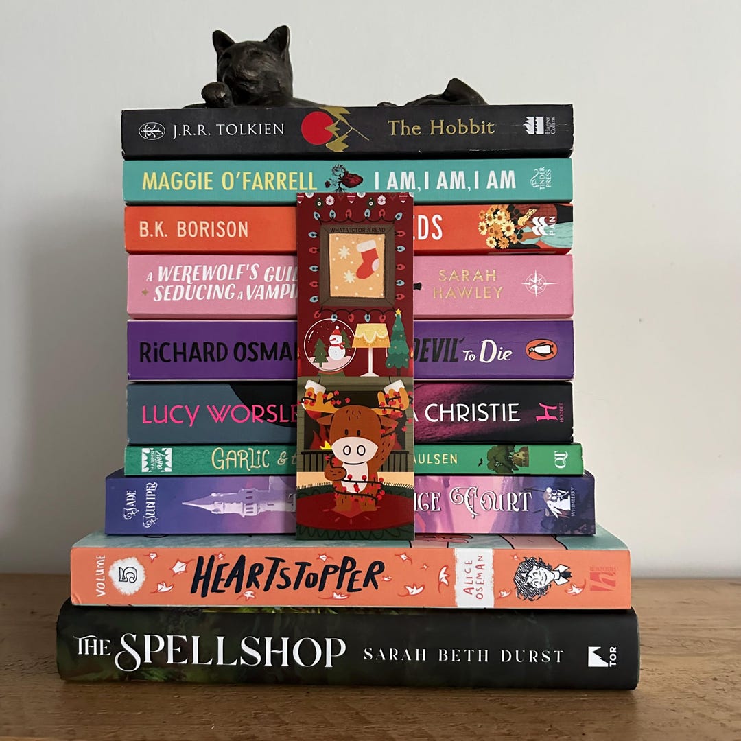 What Victoria Read Reindeer Christmas Bookmark - Etsy