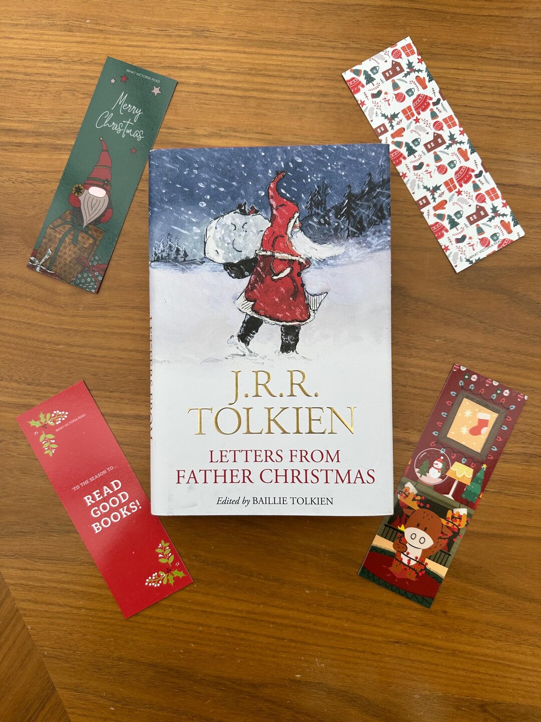 What Victoria Read - Cute Christmas Bookmark Set! - Etsy UK