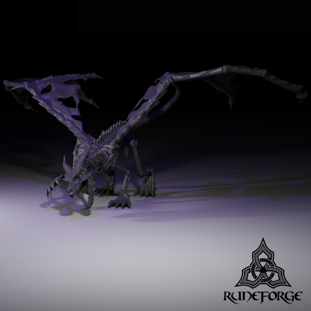 Bone Dragon Skeleton Army Runeforge Fantasy Tabletop Miniature - Etsy