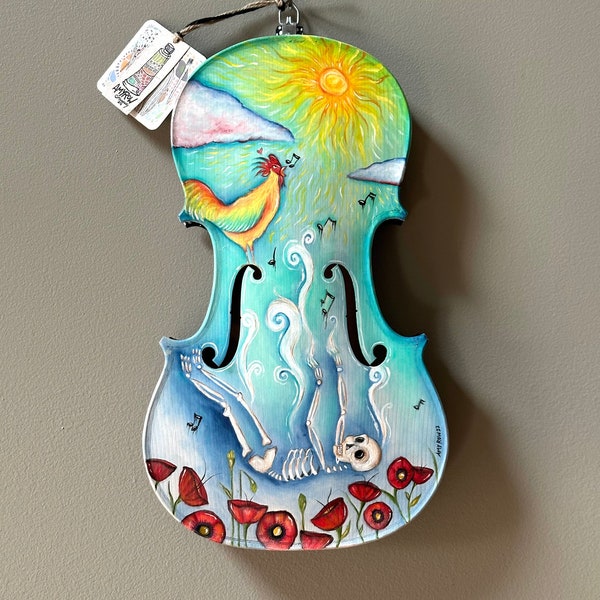 Painted Violin - Etsy