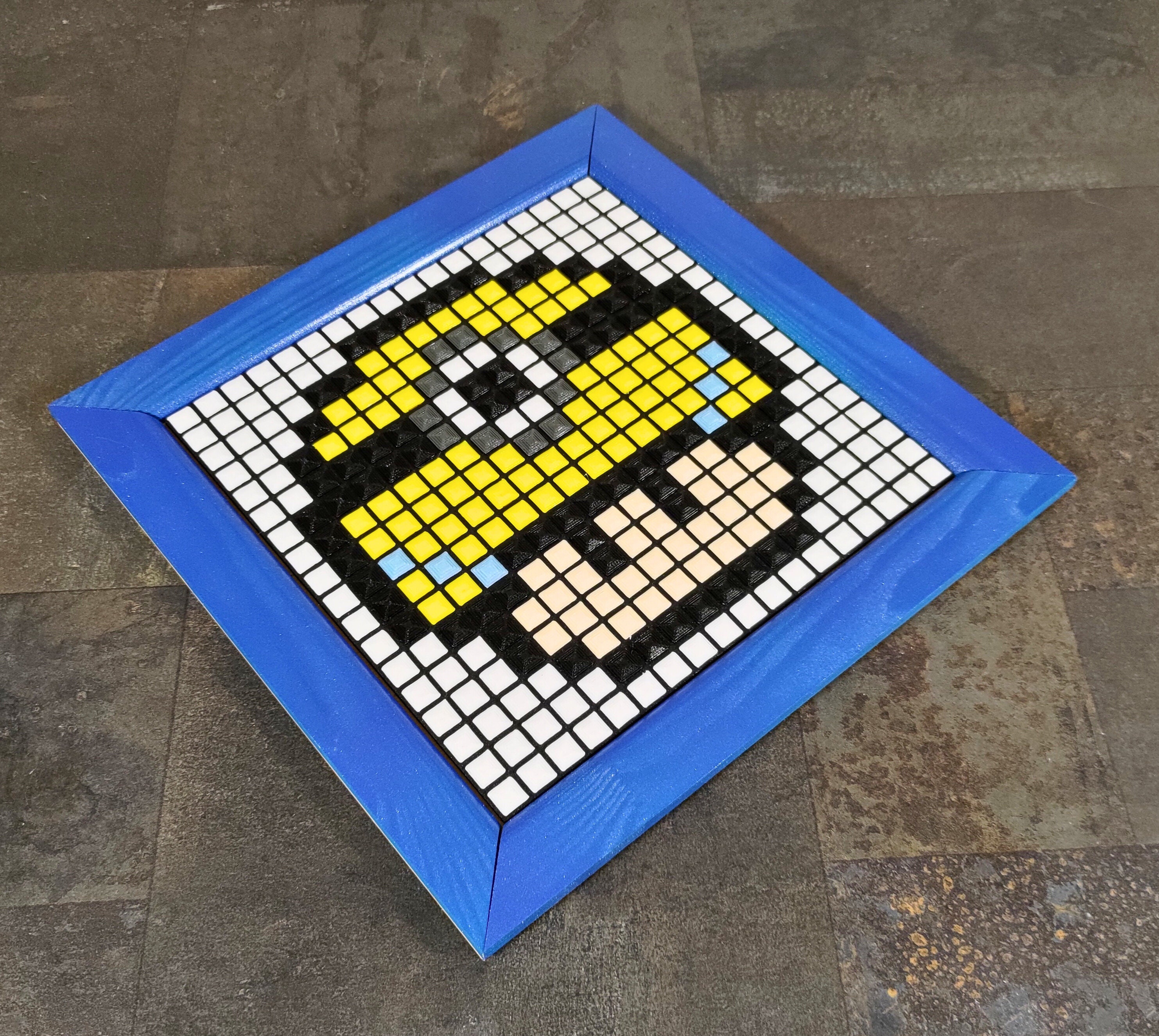 Pixel Art Minion Painting Despicable Me Minion Gifts Custom - Etsy