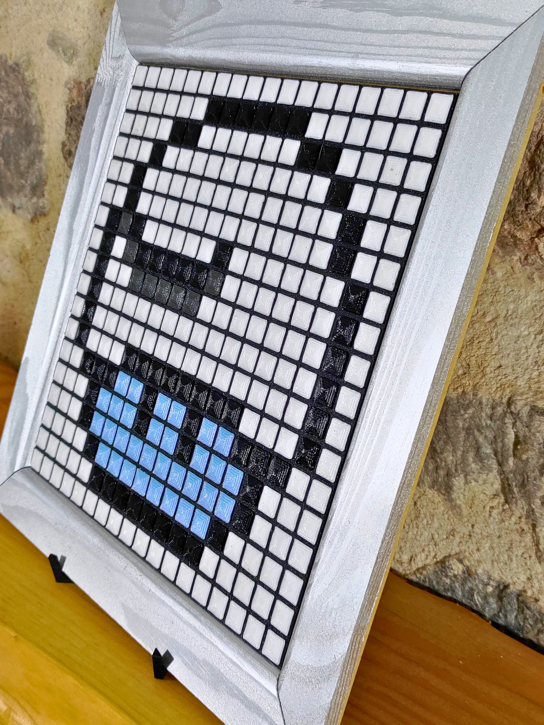 Pixel Art Smurf Painting Smurf Village Rare Smurf Retro - Etsy