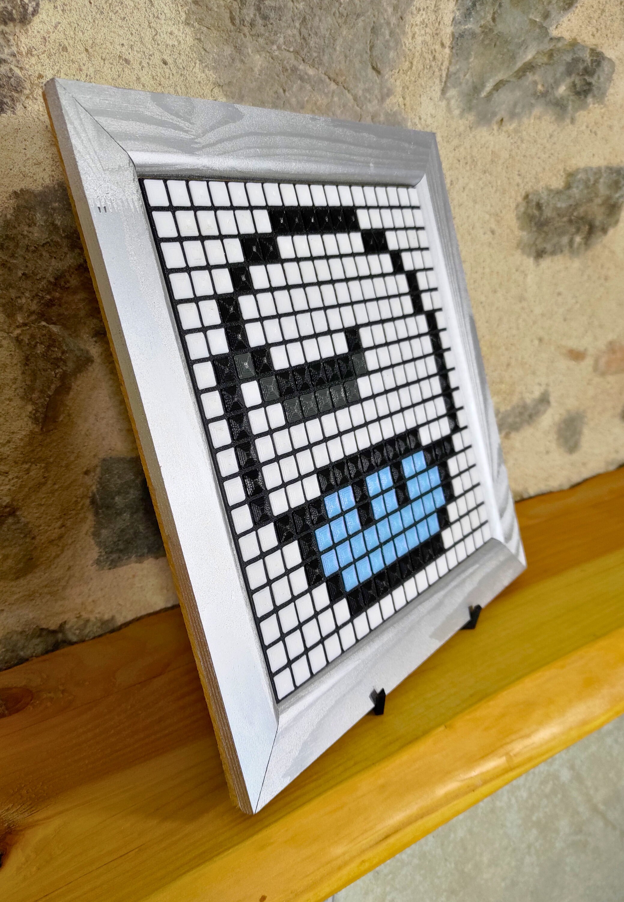 Pixel Art Smurf Painting Smurf Village Rare Smurf Retro - Etsy