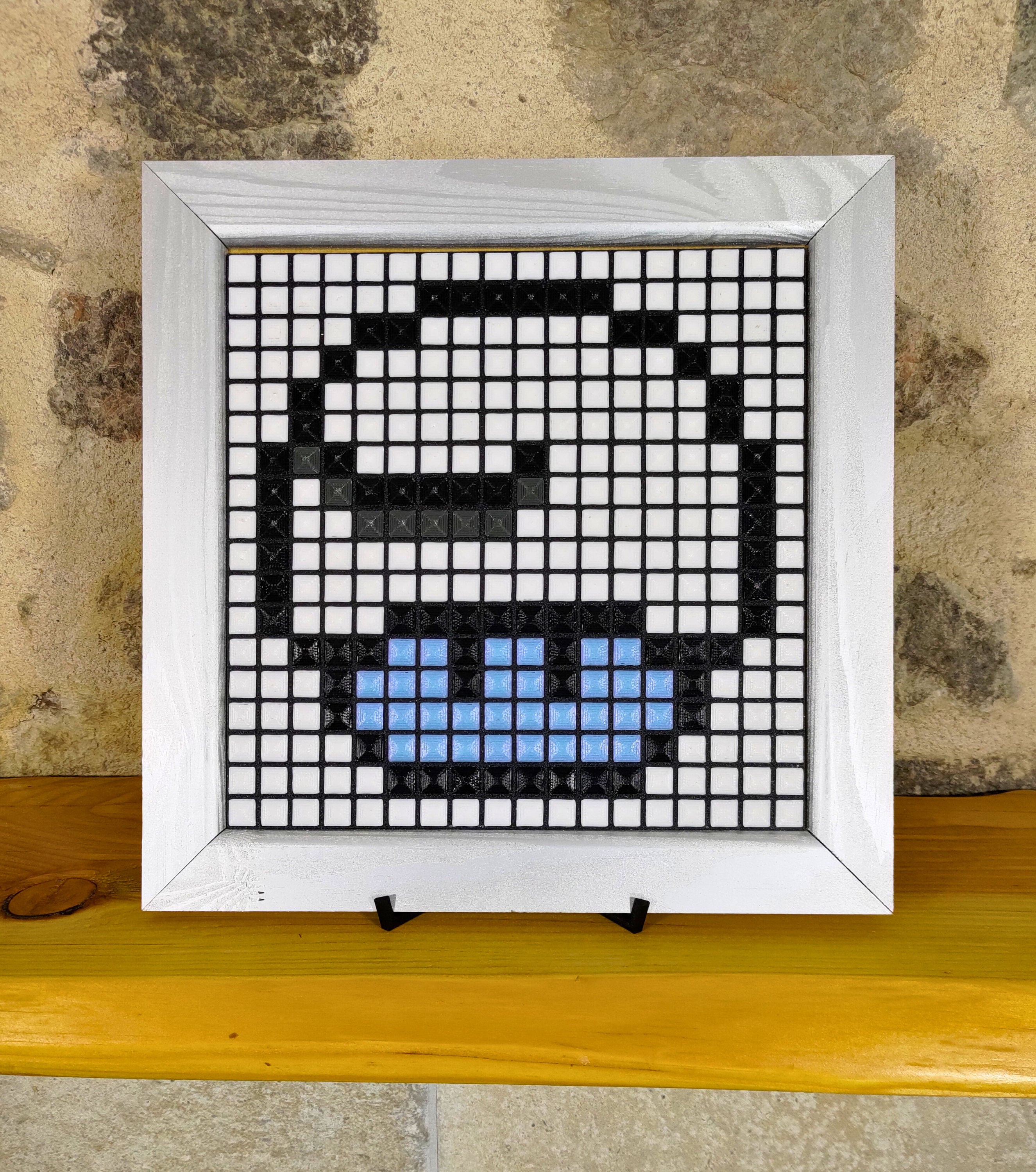 Pixel Art Smurf Painting Smurf Village Rare Smurf Retro - Etsy