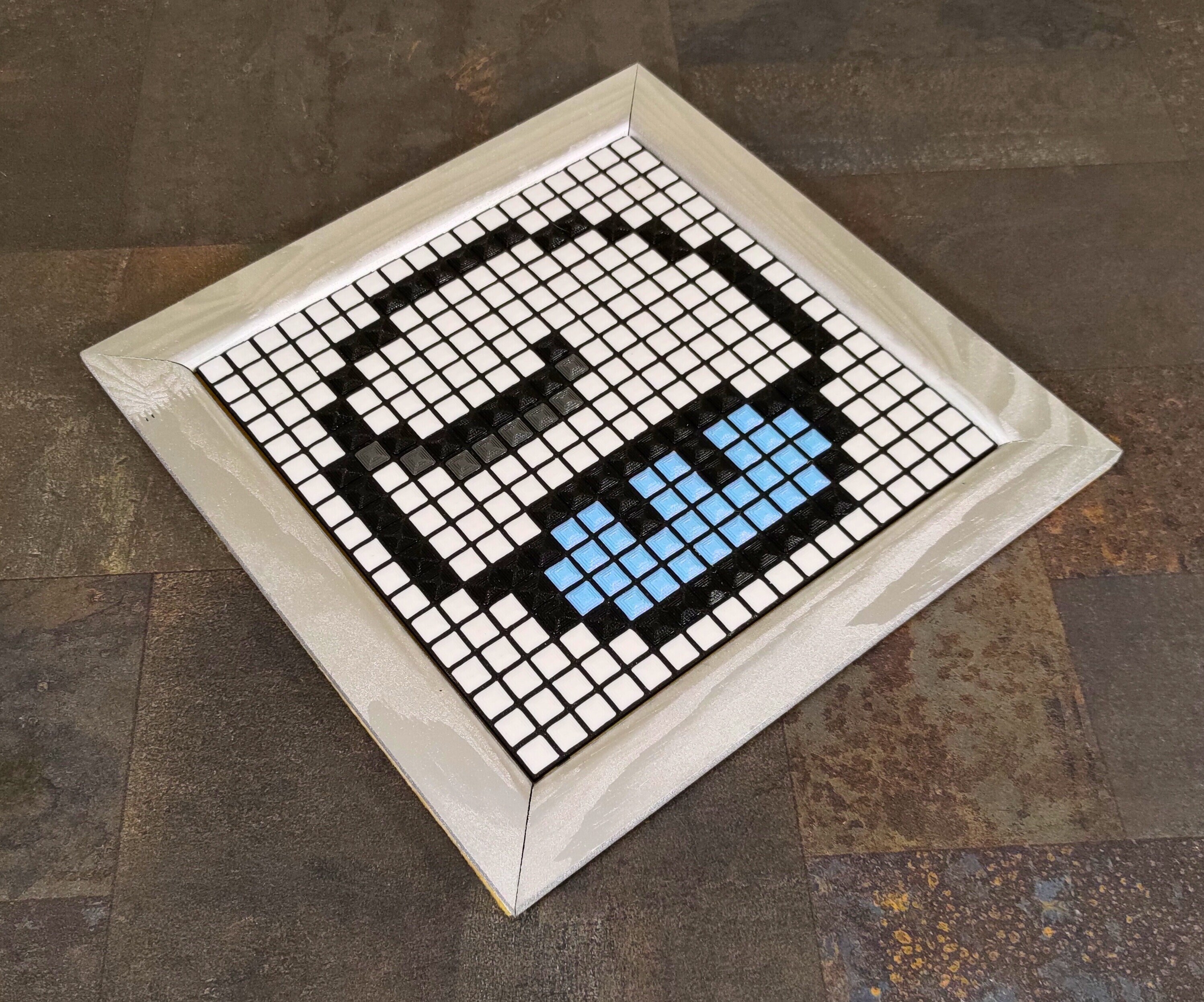 Pixel Art Smurf Painting Smurf Village Rare Smurf Retro - Etsy