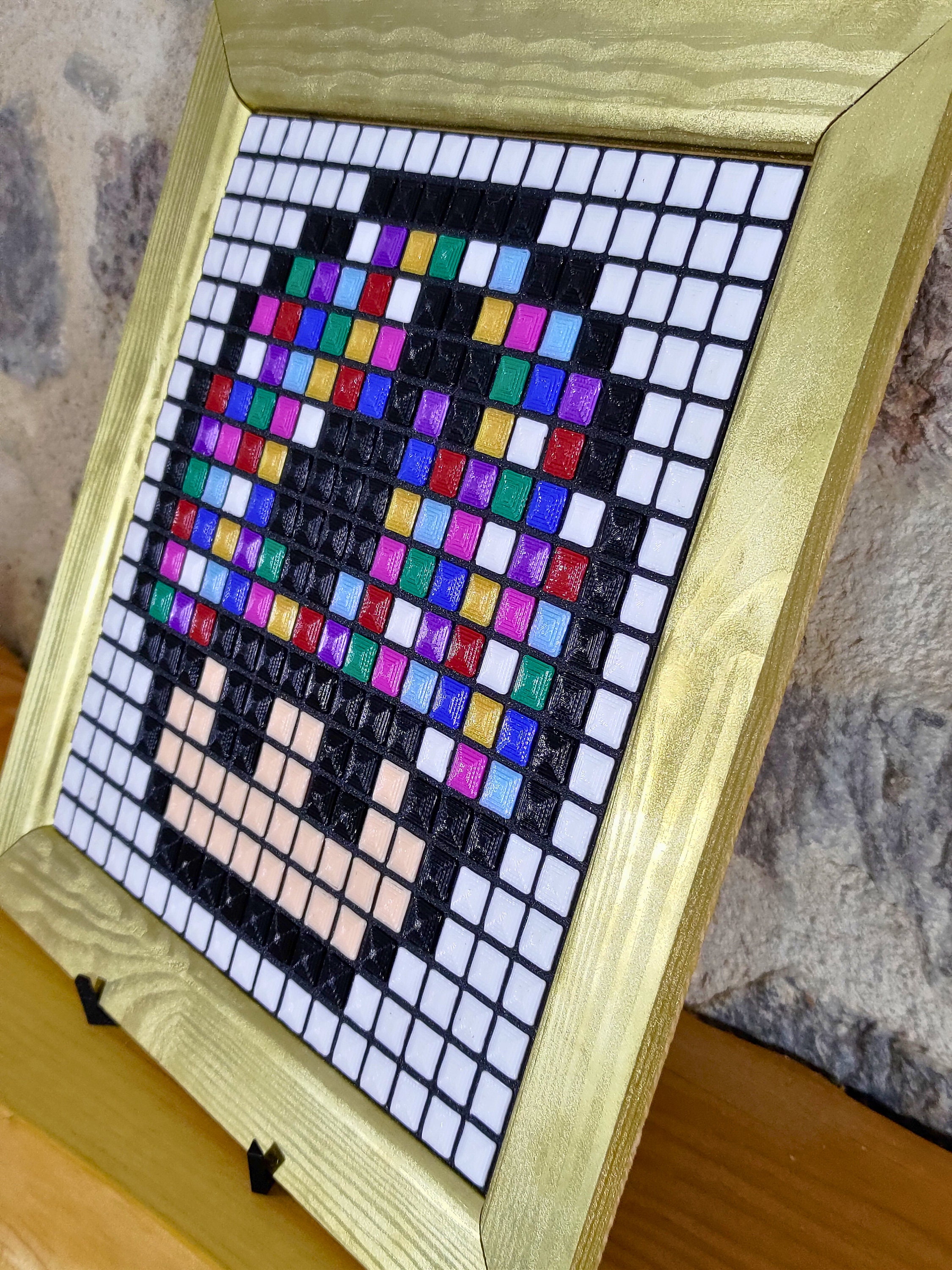 Pixel Art Tik Tok Mosaic Social Network Logo Retro Gaming - Etsy