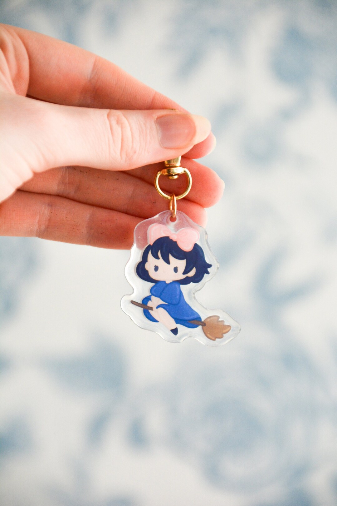 Little Witch & Cute Black Cat - Epoxy KEYCHAINS - Etsy