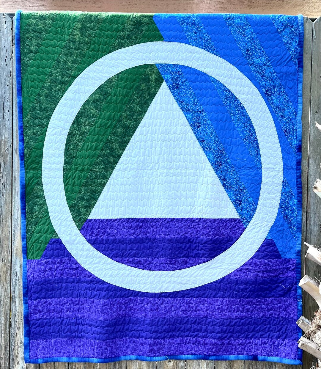 The Circle and Triangle Quilt Kit - Etsy