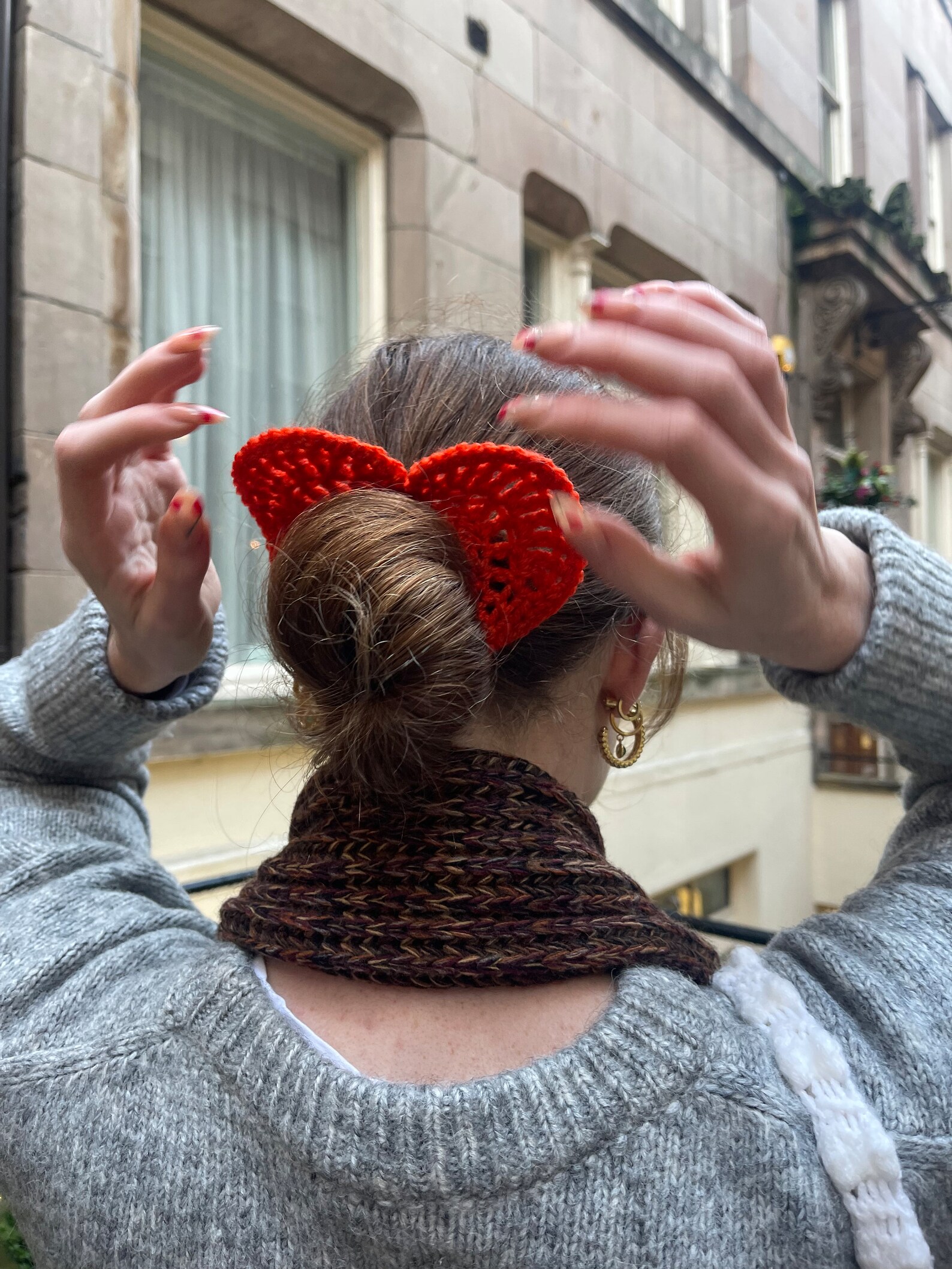 Crochet Heart Scrunchie - Etsy