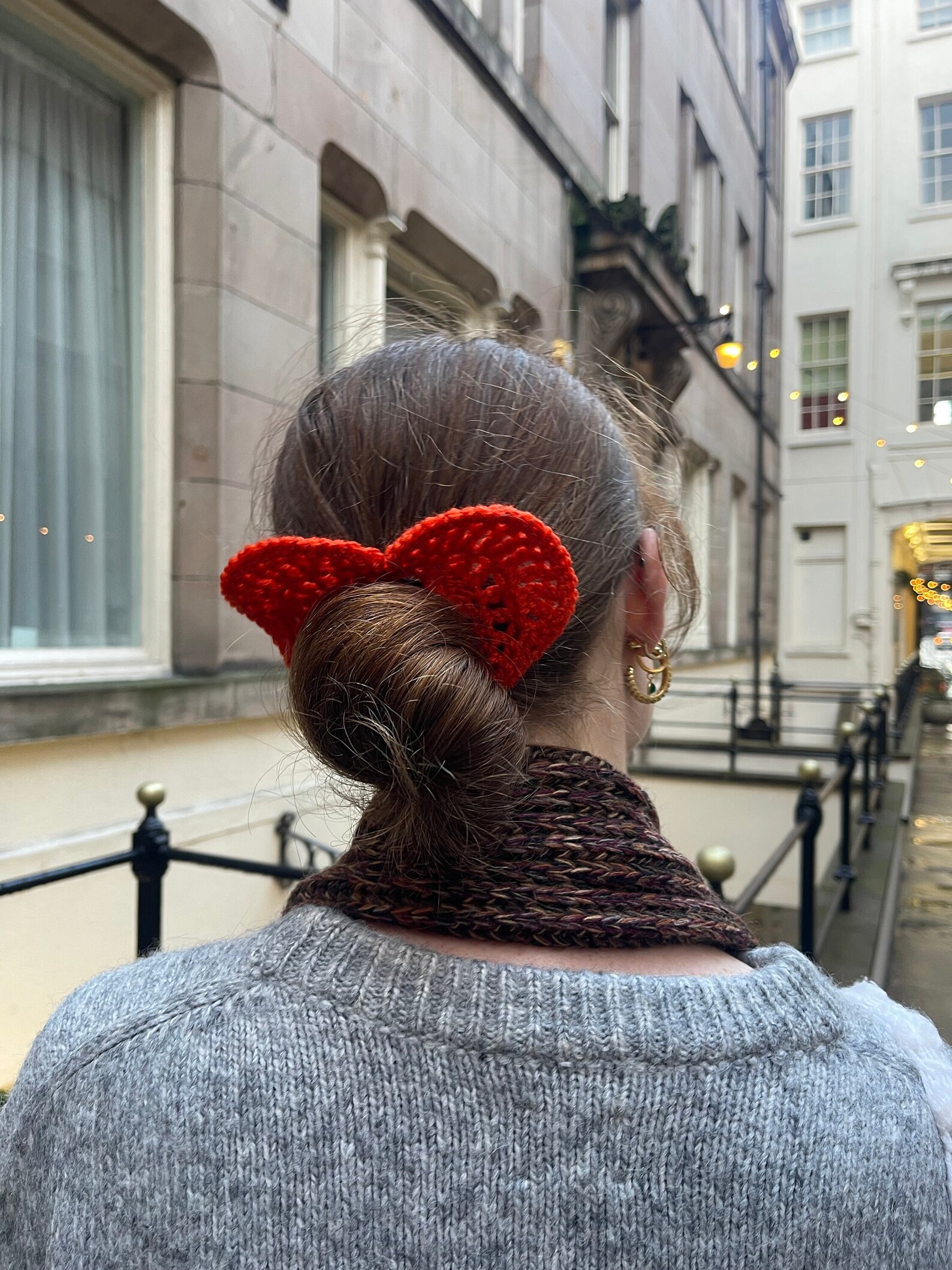 Crochet Heart Scrunchie - Etsy