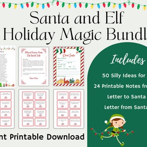 Letter From Santa Printable Notes From Elf Letter (Download Now) - Etsy