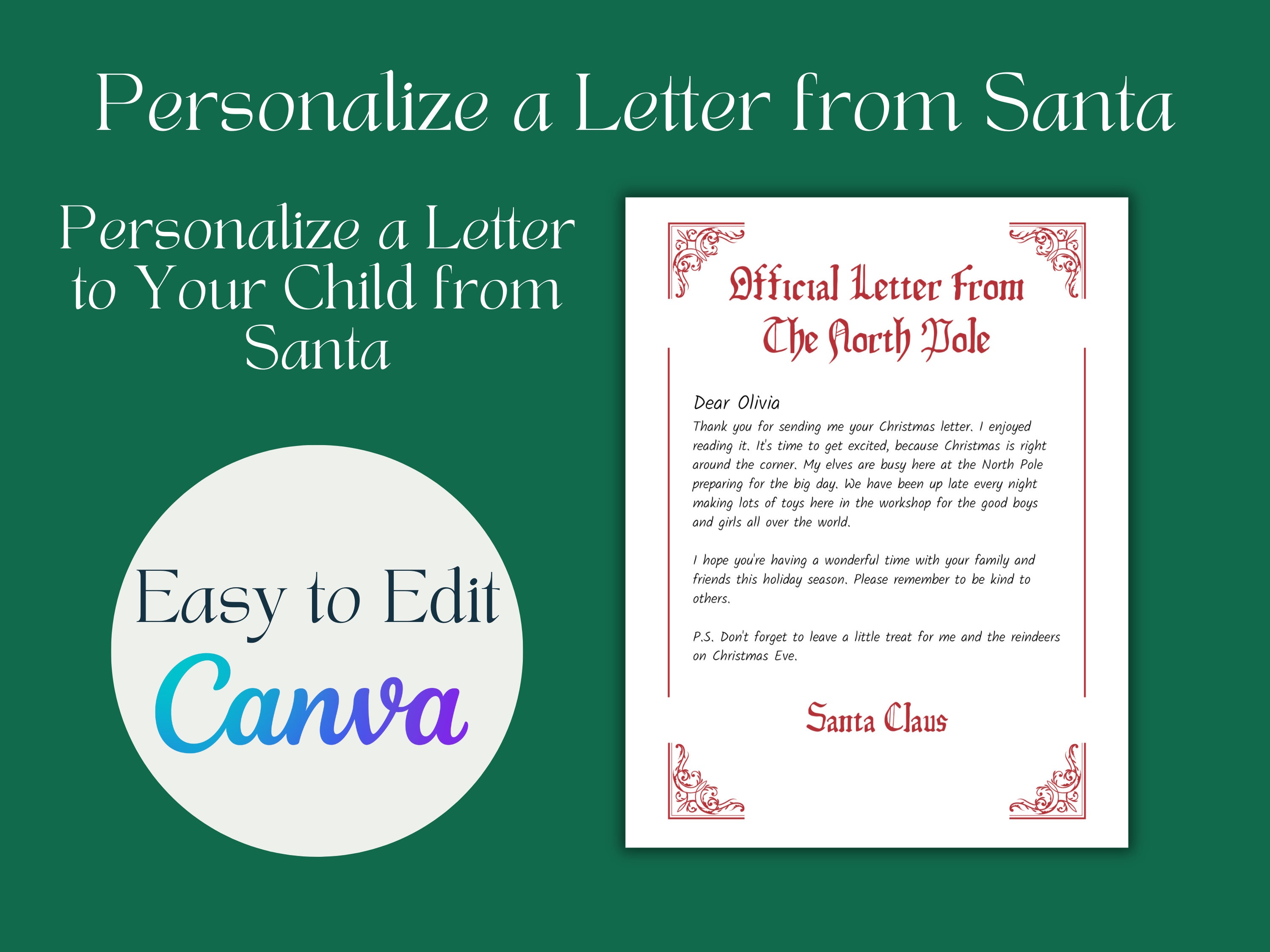 Letter From Santa Printable Notes From Elf Letter (Download Now) - Etsy