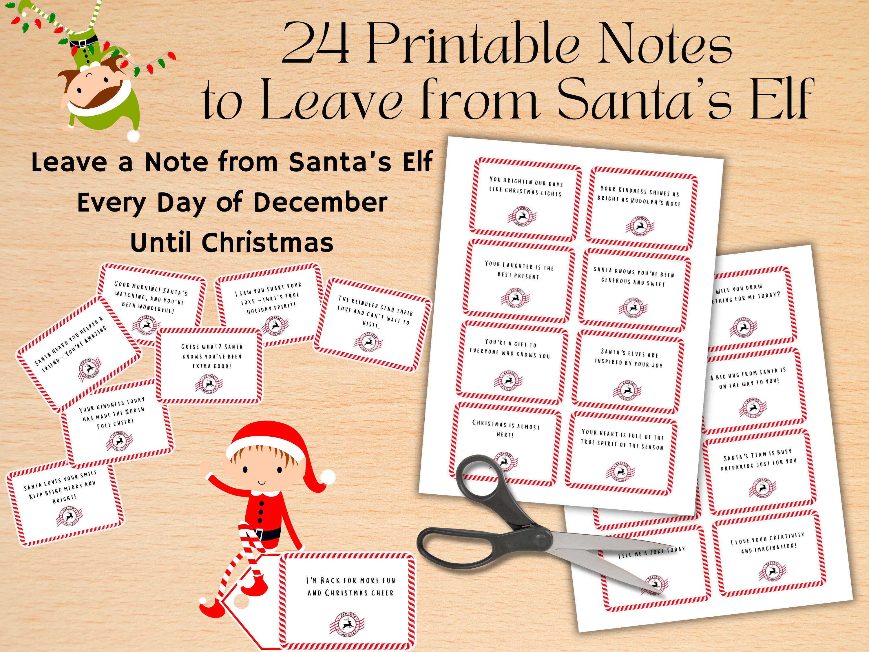 Letter From Santa Printable Notes From Elf Letter (Download Now) - Etsy
