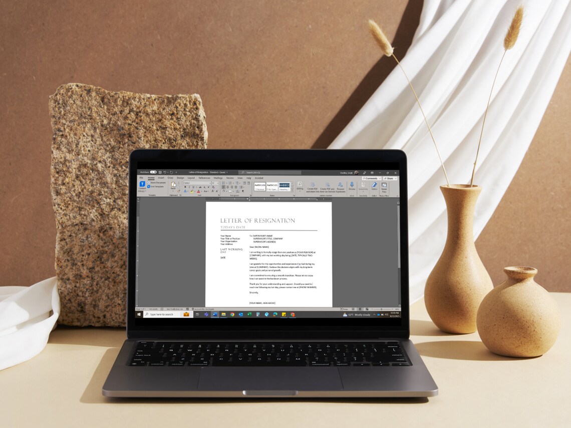 Letter of Resignation Templates, Three Templates, Resignation Letter ...