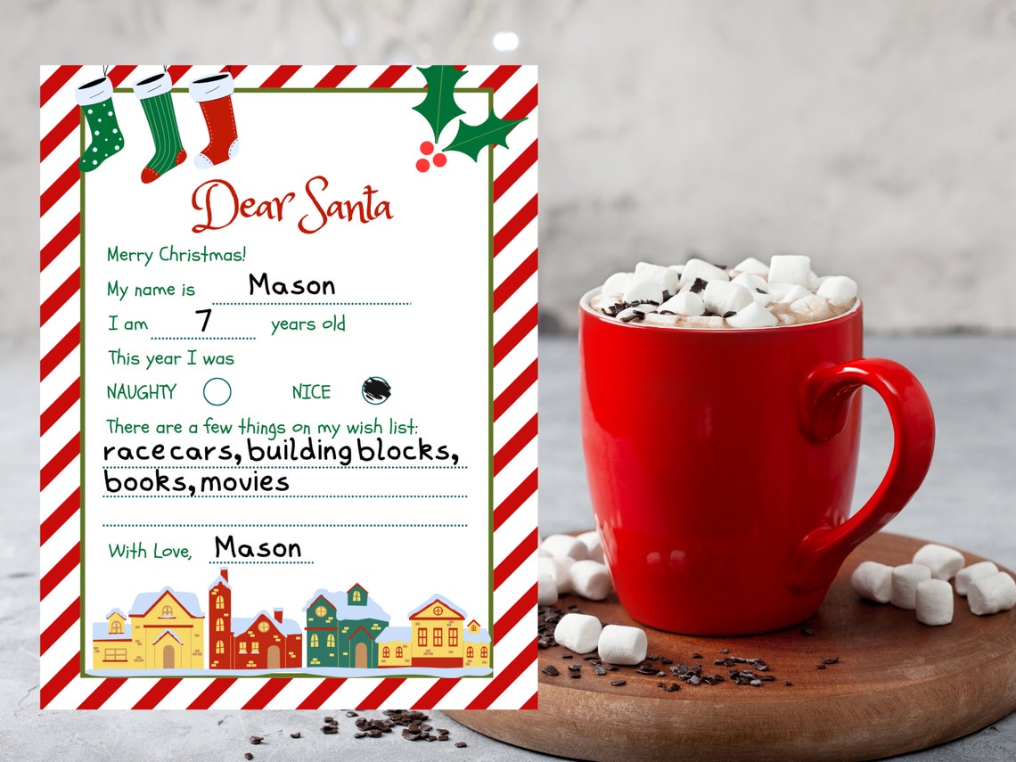 Letter From Santa Printable Notes From Elf Letter (Download Now) - Etsy