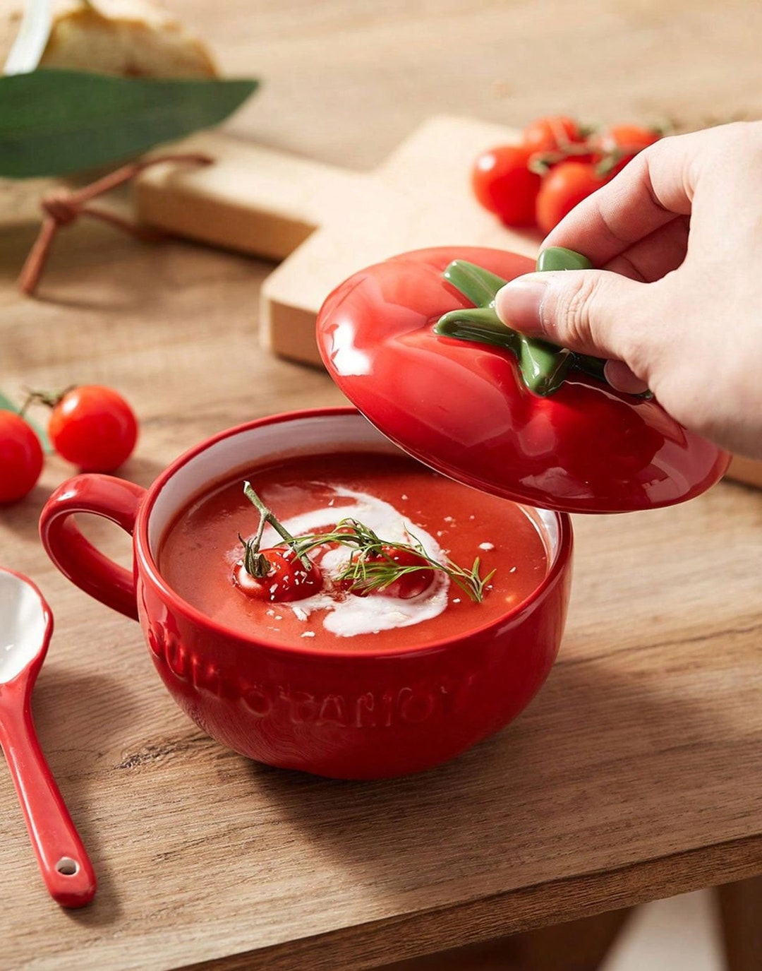 Ceramic Tomato Shape Egg Steaming Cup, Tomato Coffee Cup, Ceramic Soup ...