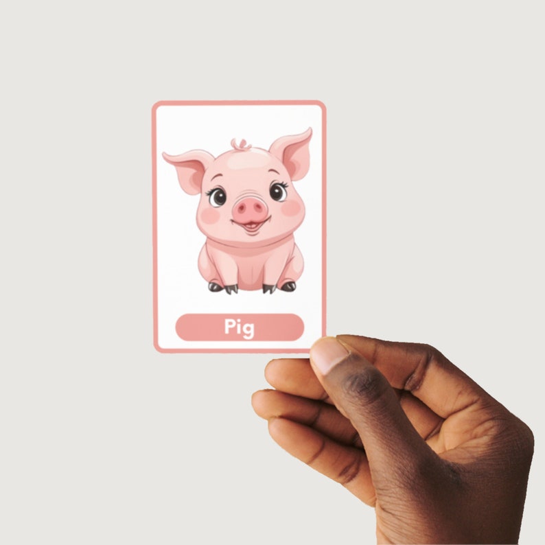 Animals Flashcards, Educational Flash Cards, Toddler Flash Cards ...