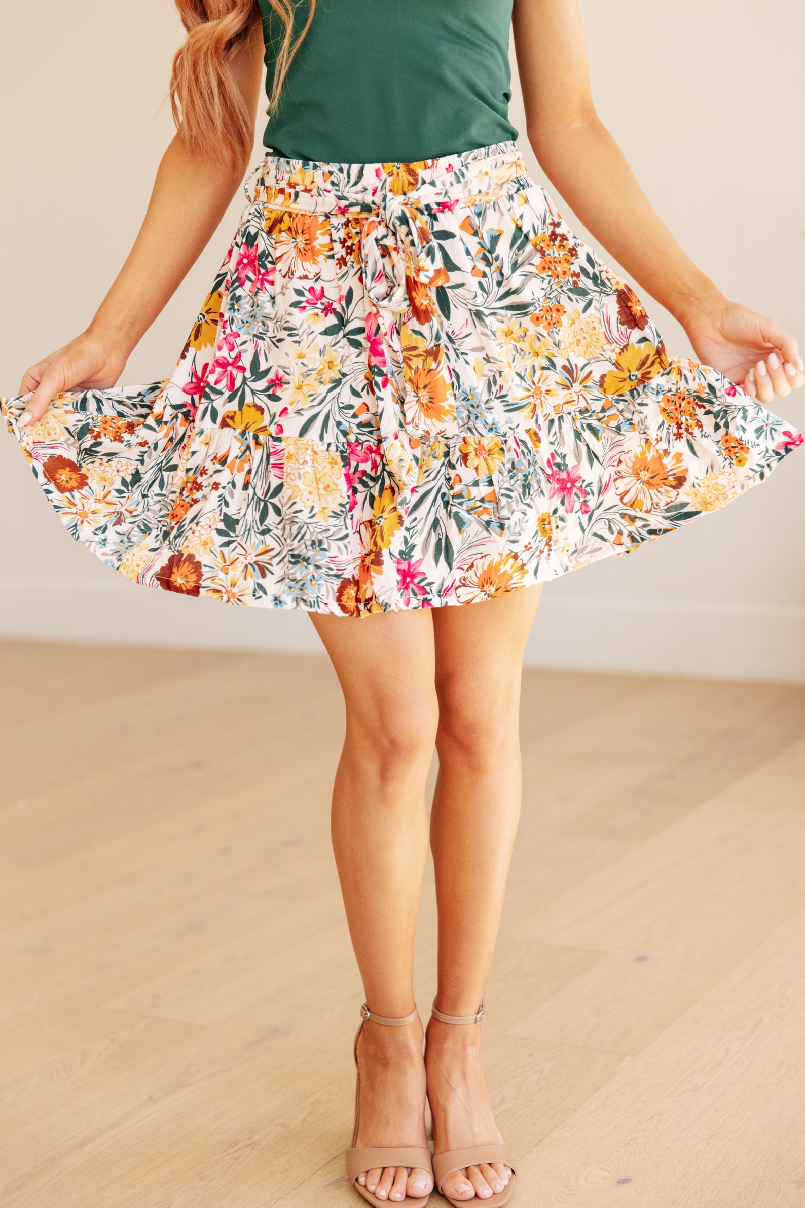 Spring Fields Floral Skirt - Etsy