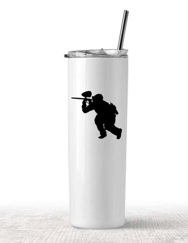 Paintball Player Silhouette Outline Car Window Decal Sticker Stocking ...