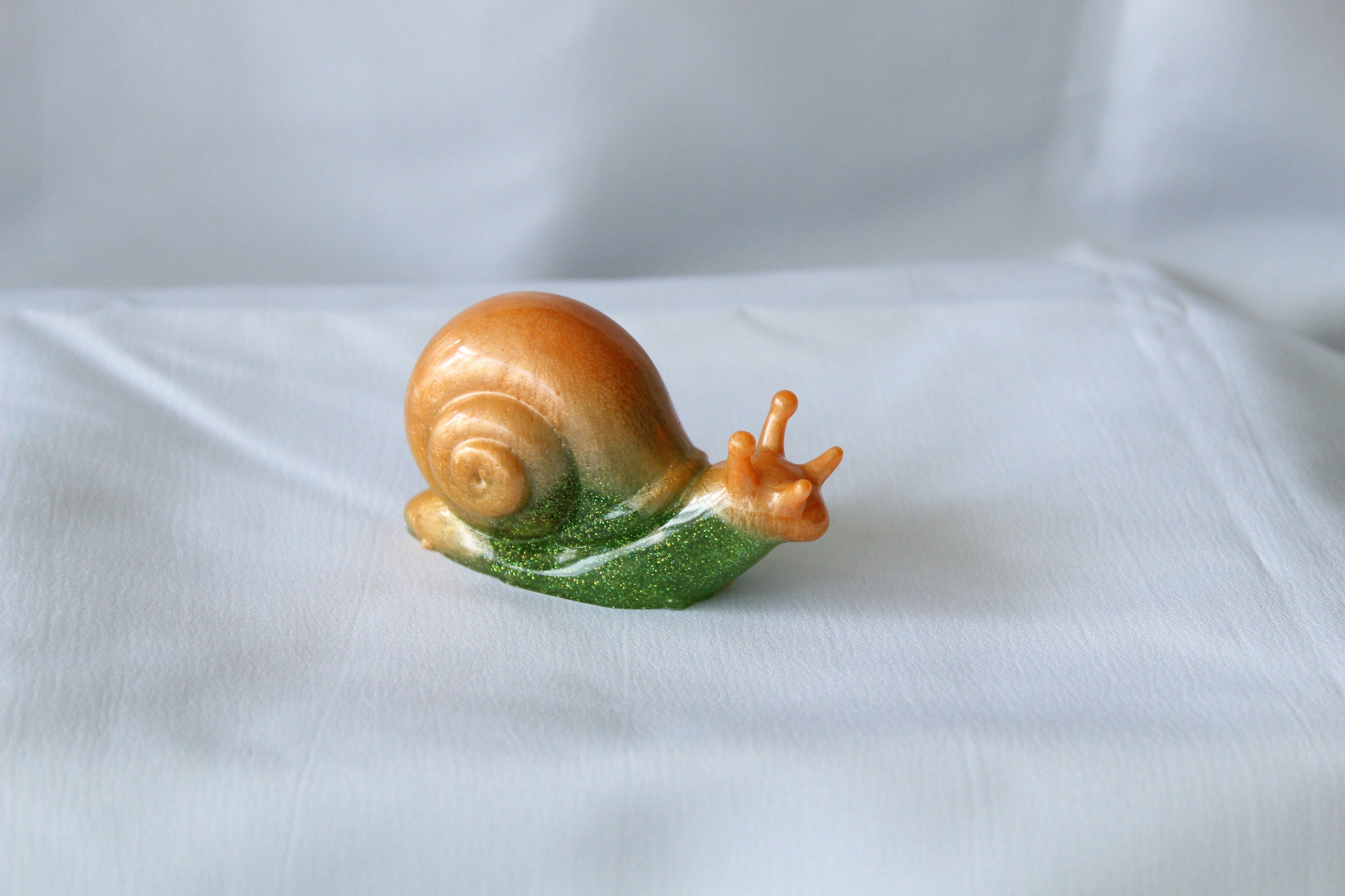 Cute Hand-made Resin Snail - Etsy UK