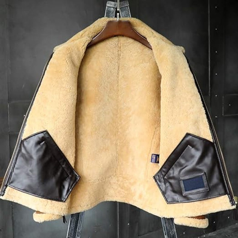 B-3 B2 Genuine Leather Men's Flight Jacket - Premium Sheepskin ...
