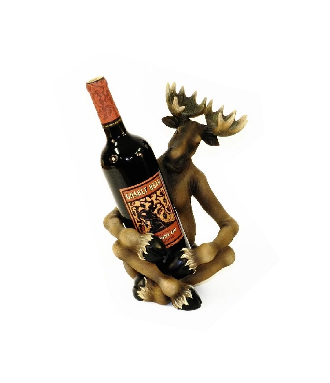A Fun Moose Wine Bottle Holder Wine Rack Old West Theme Collection ...