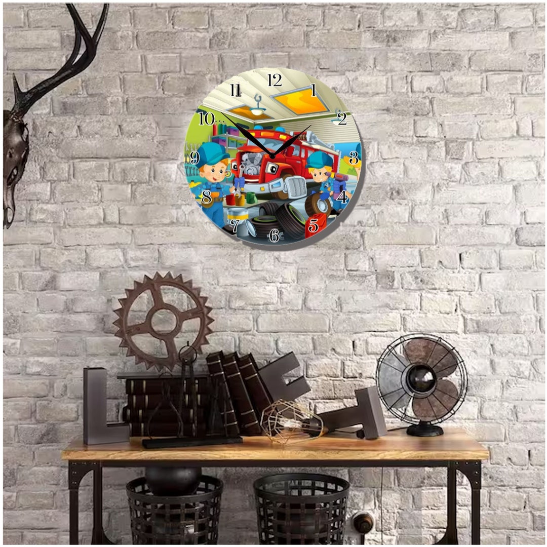 Kids Cartoon Toys Children Art Wall Clock 16 Inches Unique Time Piece ...