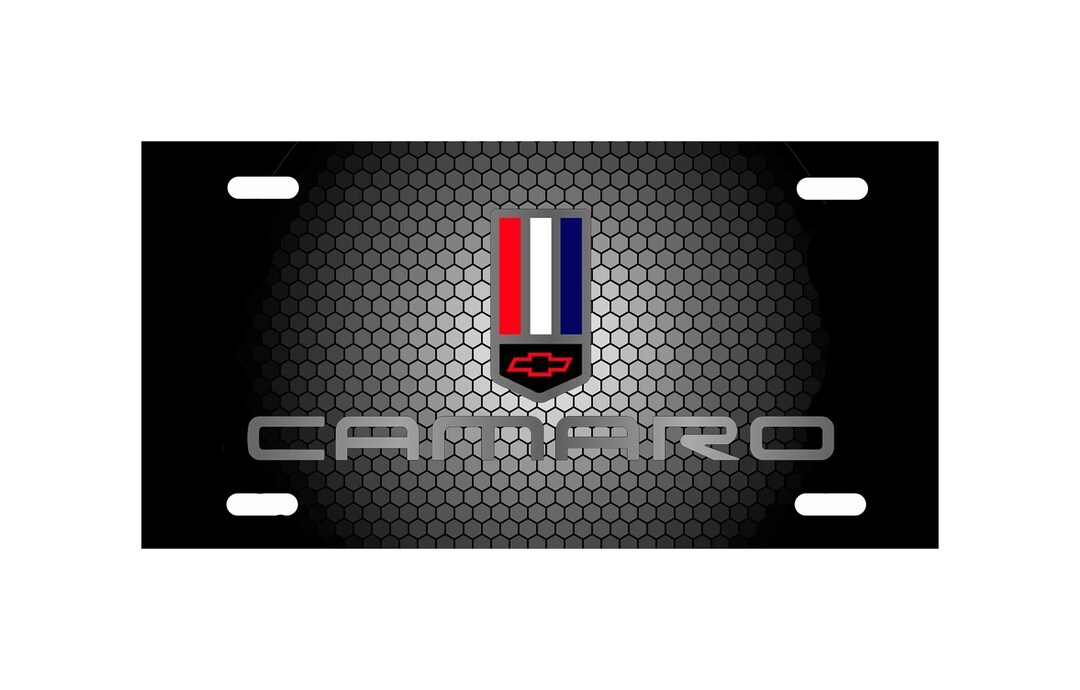 Chevy Camaro Logo License Plate Fits All Standard Cars and Truck Auto ...