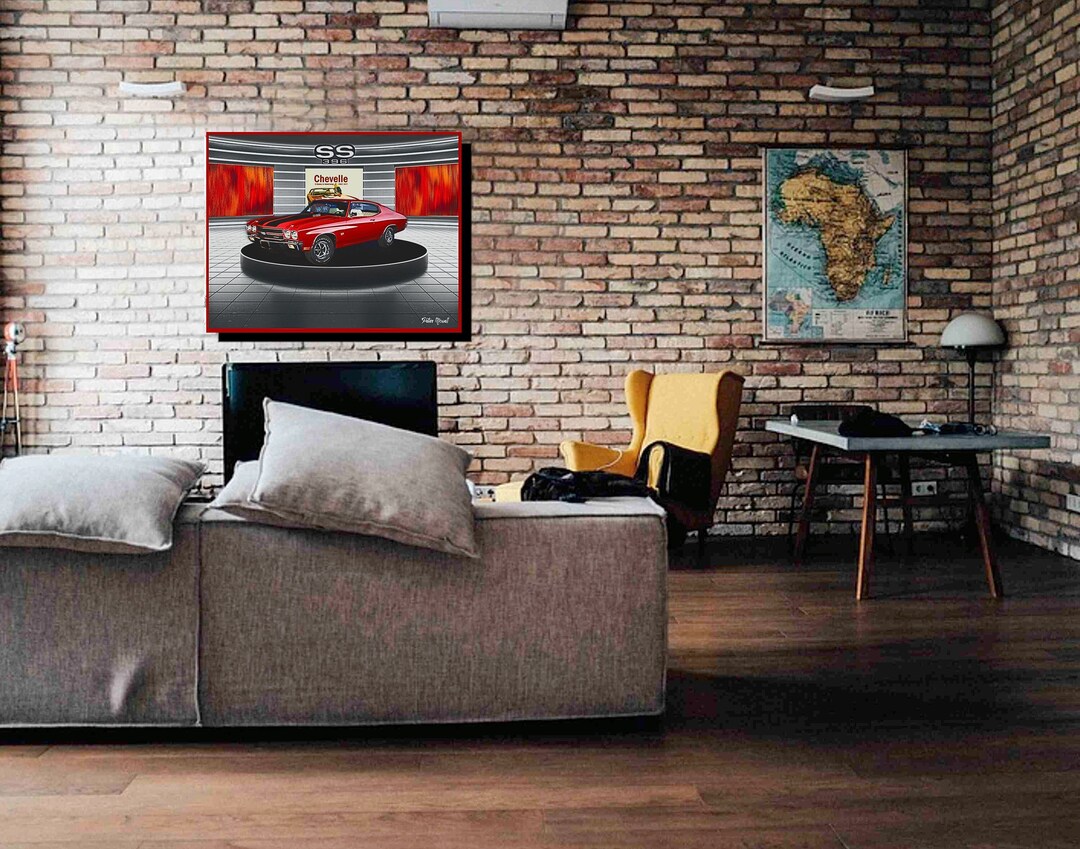 1969 Chevy Chevelle Large Canvas Wrap Print 20 X 24 or a Framed Prints ...