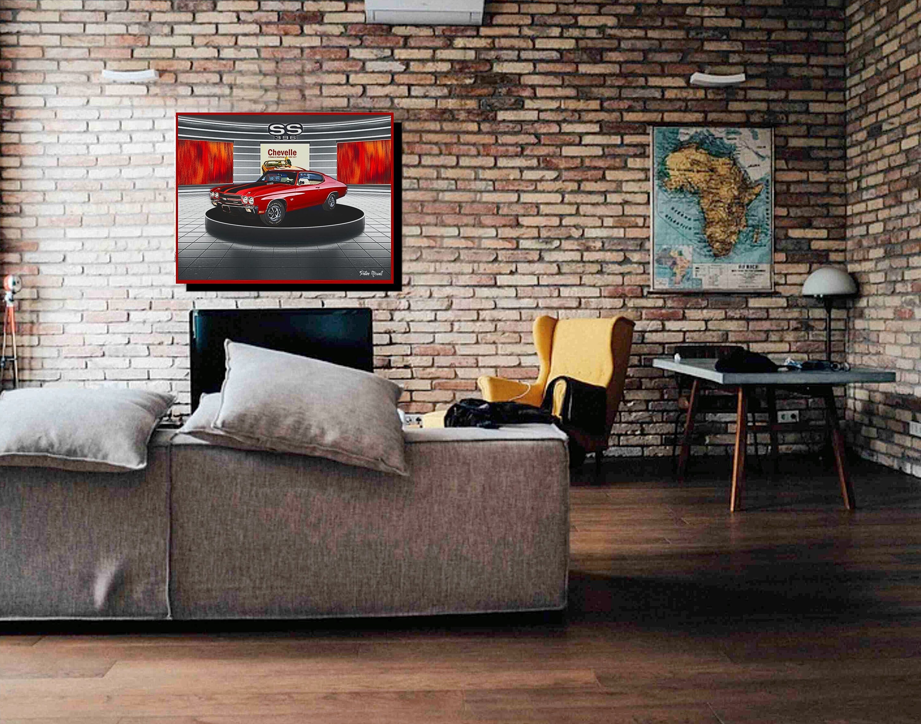 1969 Chevy Chevelle Large Canvas Wrap Print 20 X 24 or a Framed Prints ...