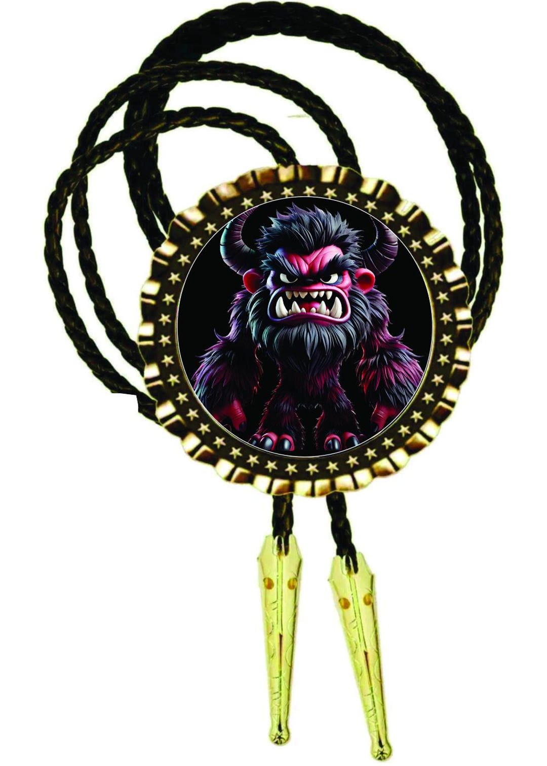 A Mean Nasty Monster Scary Horror Film Mad and Heck Bolo Tie Art Photo ...