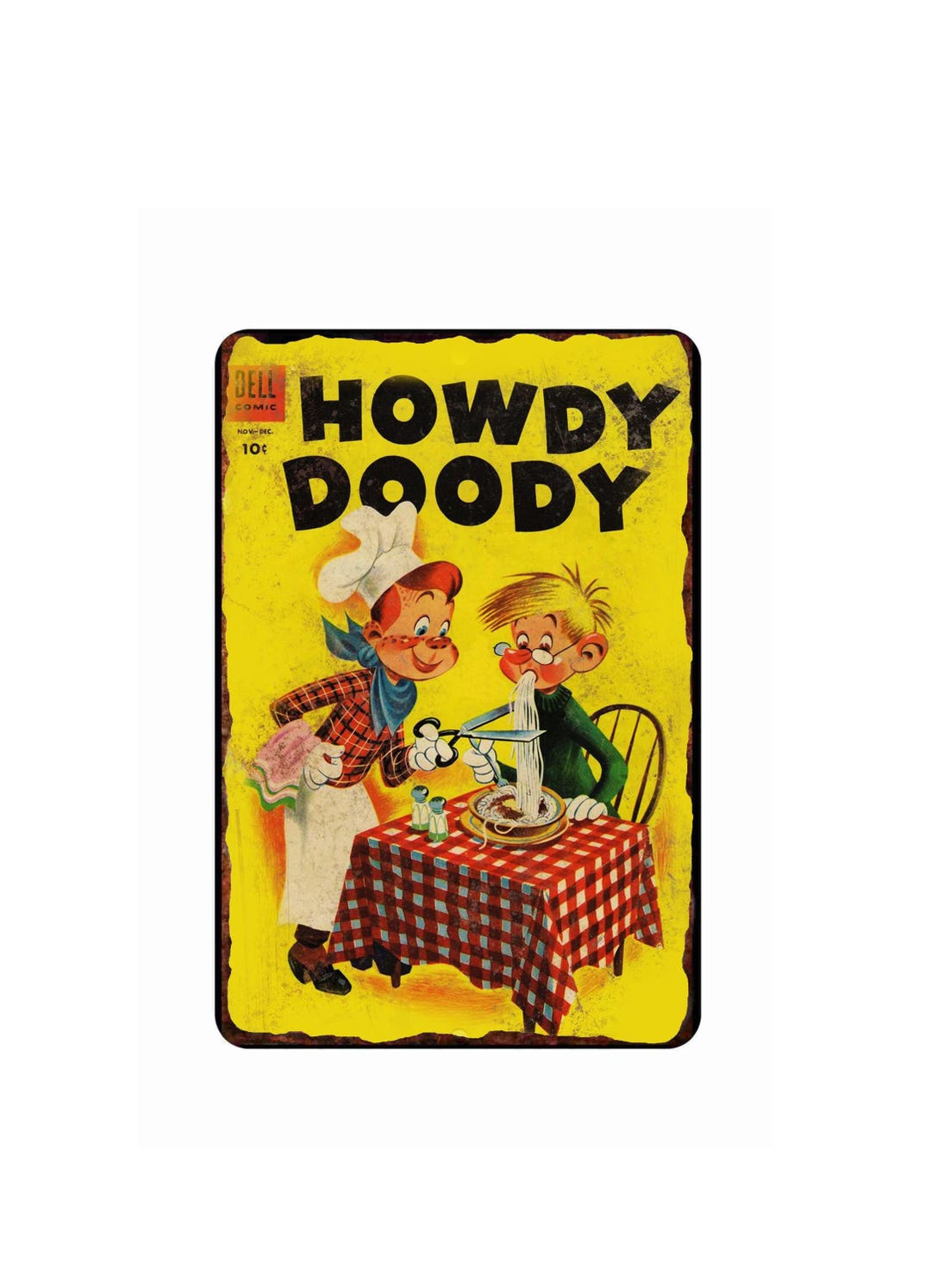 Howdy Doody Time TV 1950s All Metal Tin Sign Vintage Advertising Signs ...
