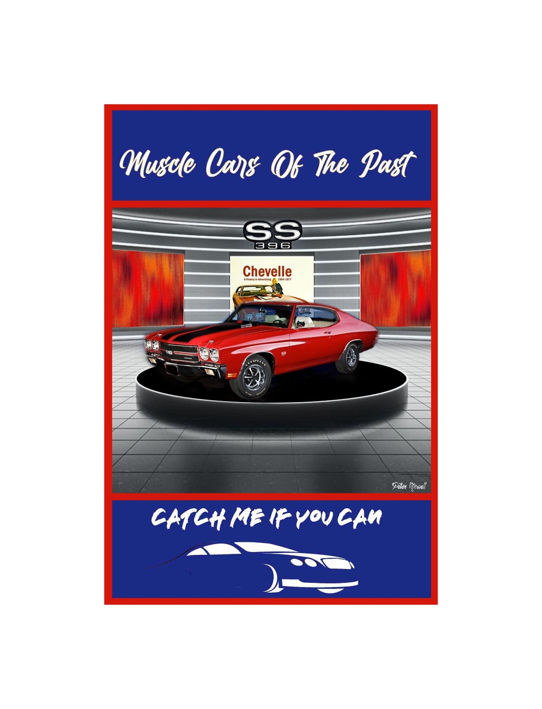 1969 Chevy Chevelle SS 396 Print Poster 16 X 24 Muscle Cars of - Etsy