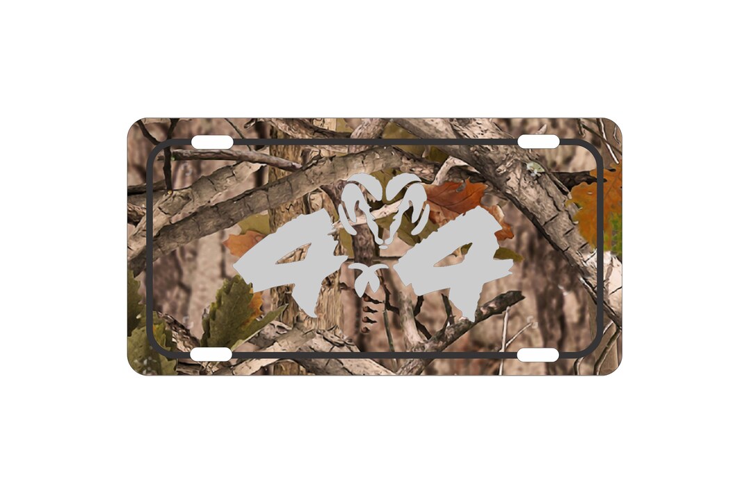 RAM 4x4 Camo License Plate Offroad Pick up Trucks Logo Fits All ...