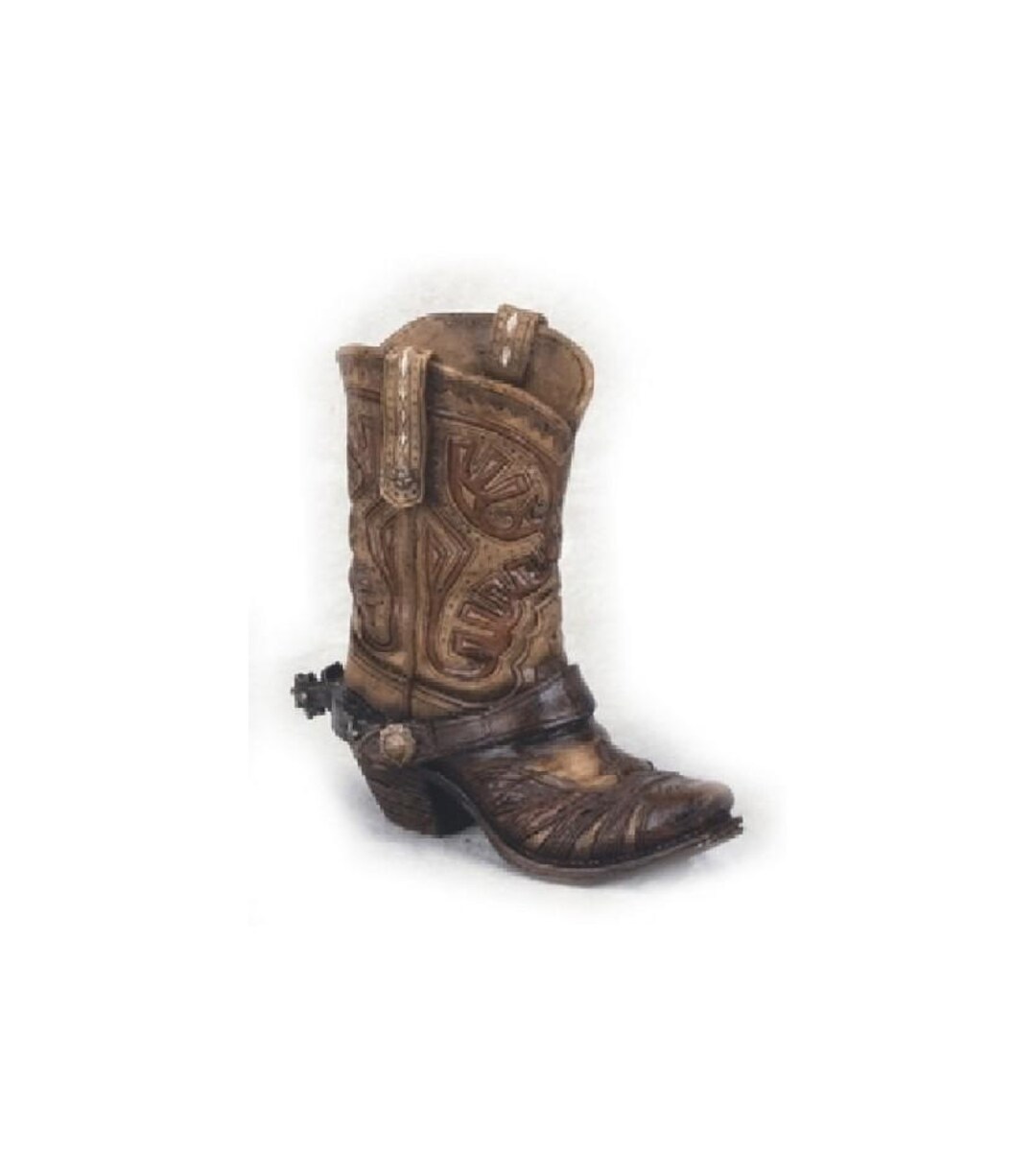 Pen and Pencil Holder Ladies Cowboy Boot With Spur Accent Holder ...