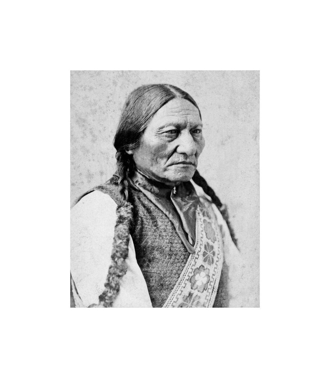 1899 Native American Chief Sitting Bull 8 X 10 Photo Vintage Old West ...