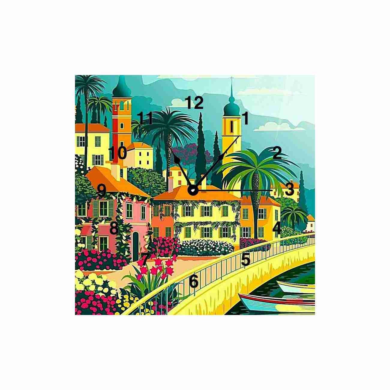 Lake Como Italy Art Wall Clock 16 Inches Unique Time Piece Art - Etsy