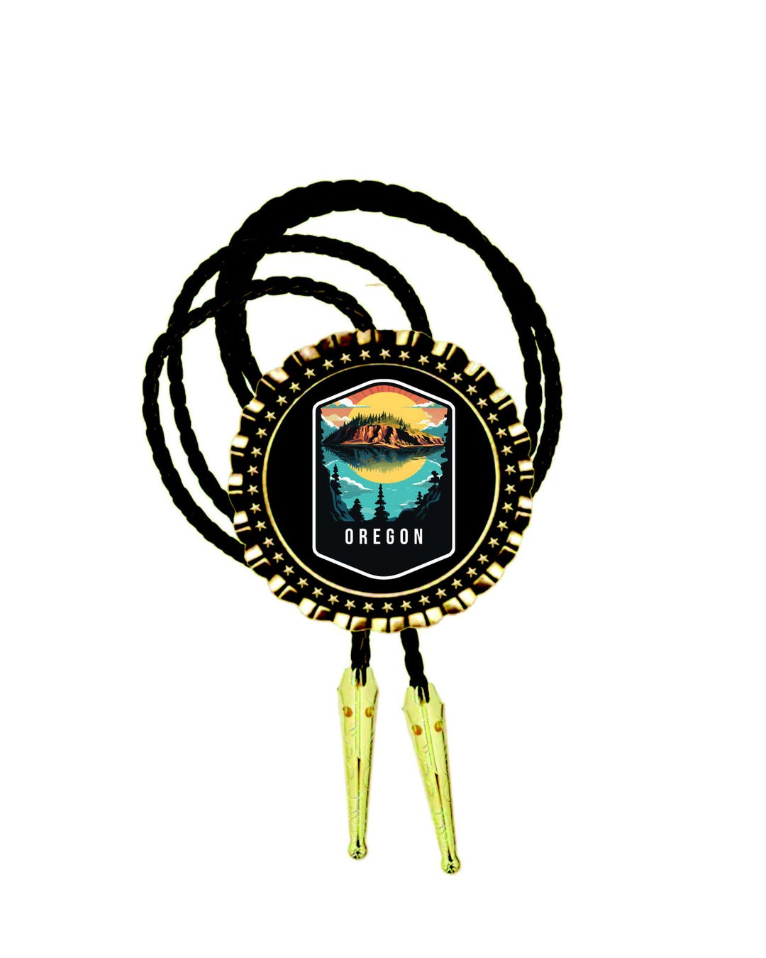 State of Oregon Logo Symbol Bolo Tie Unique One of a Kind Hand Made All ...